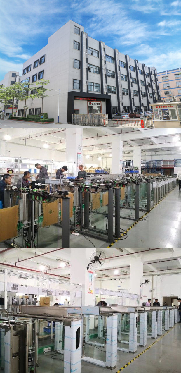 مدخل التحكم SpeedStile Swing Gate Turnstile مع كاشف درجة الحرارة